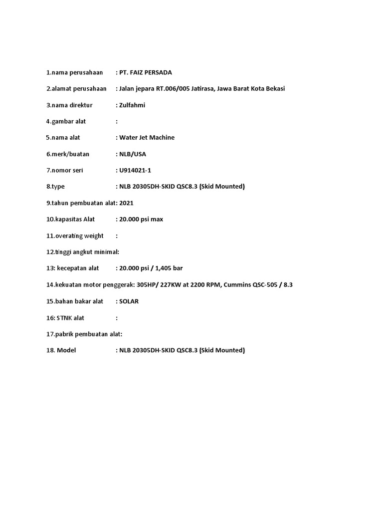 Spesifikasi NLB | PDF