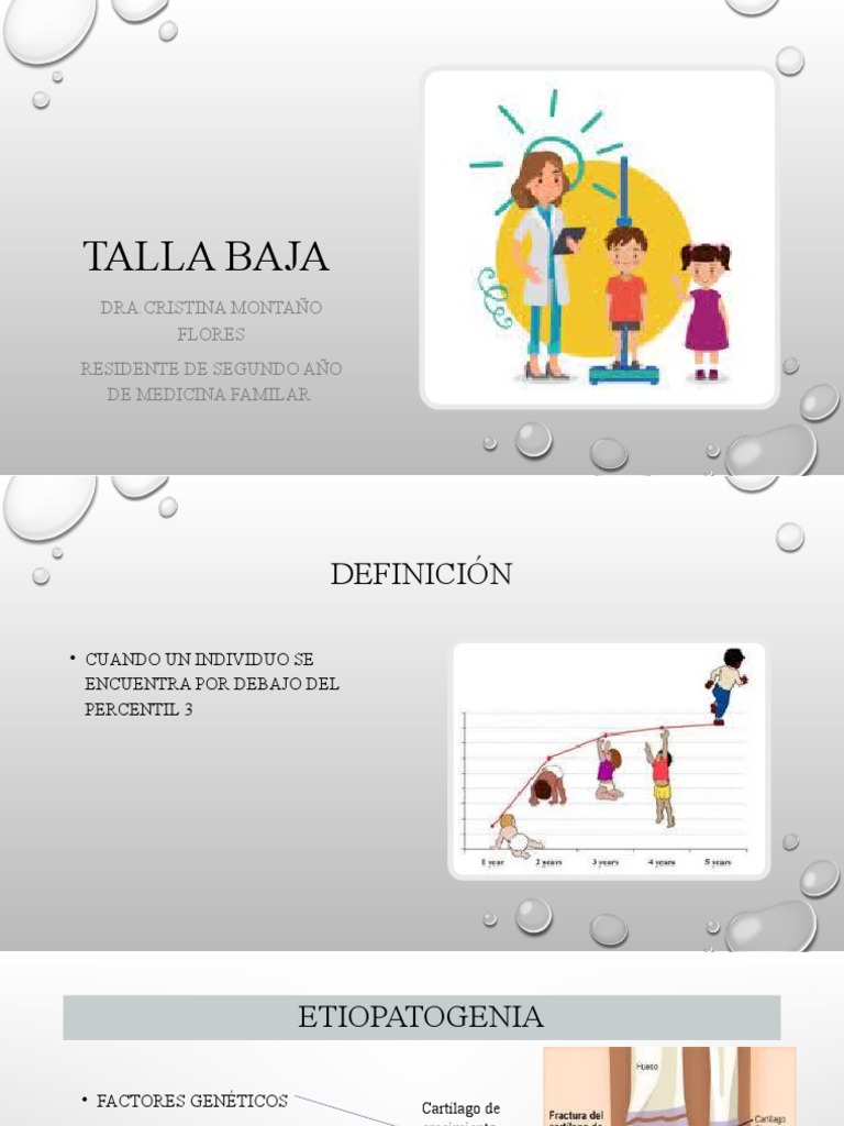 Talla Baja: Definición y Diagnóstico | PDF | Hueso | Medicina CLINICA