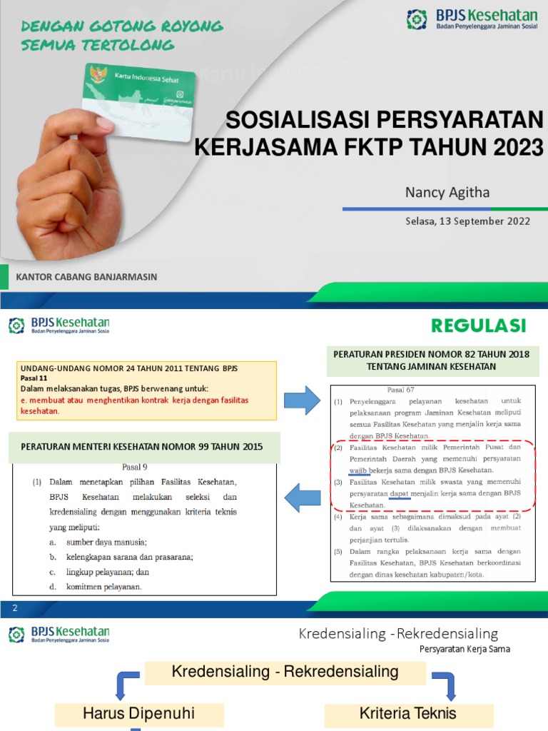 Persyaratan Kerjasama FKTP 2023 | PDF