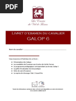 Fiches Pedagogique Galop 3 | PDF | Allure (équitation) | Pédagogie