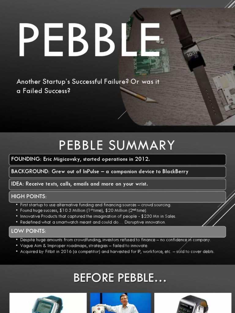 Pebble (Analysis) | Download Free PDF | Smartwatch | Business