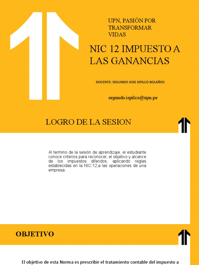 PPT-Nic 12 - Impuesto A Las Ganancias | PDF | Impuesto sobre la renta ...