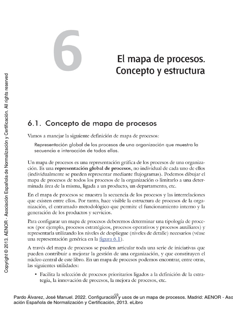 6 Configuración Mapa Procesos-Capítulo 6-Mapa de Procesos - Concepto y Estructura | PDF ...