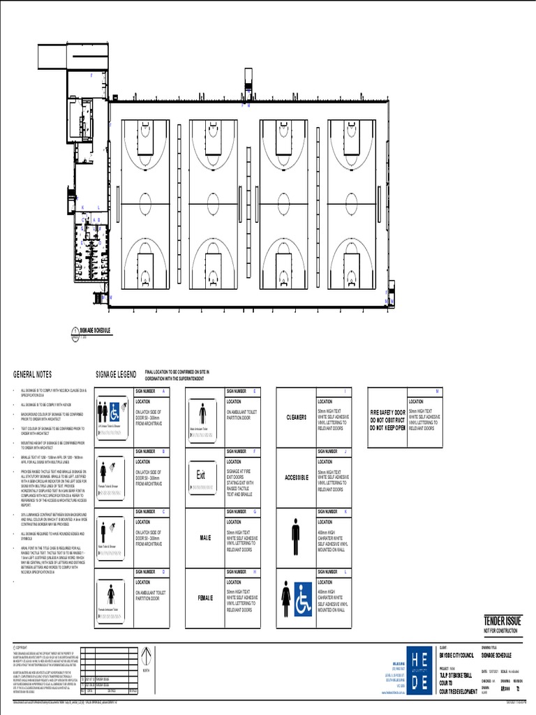 Ar800 (T2) - Signage Schedule | PDF | Typography | Graphic Design