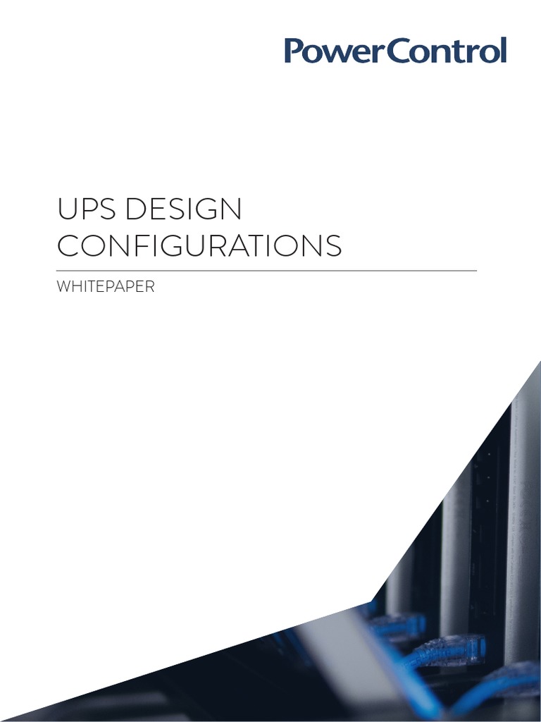UPS Design Configurations Explained | PDF | Reliability Engineering ...