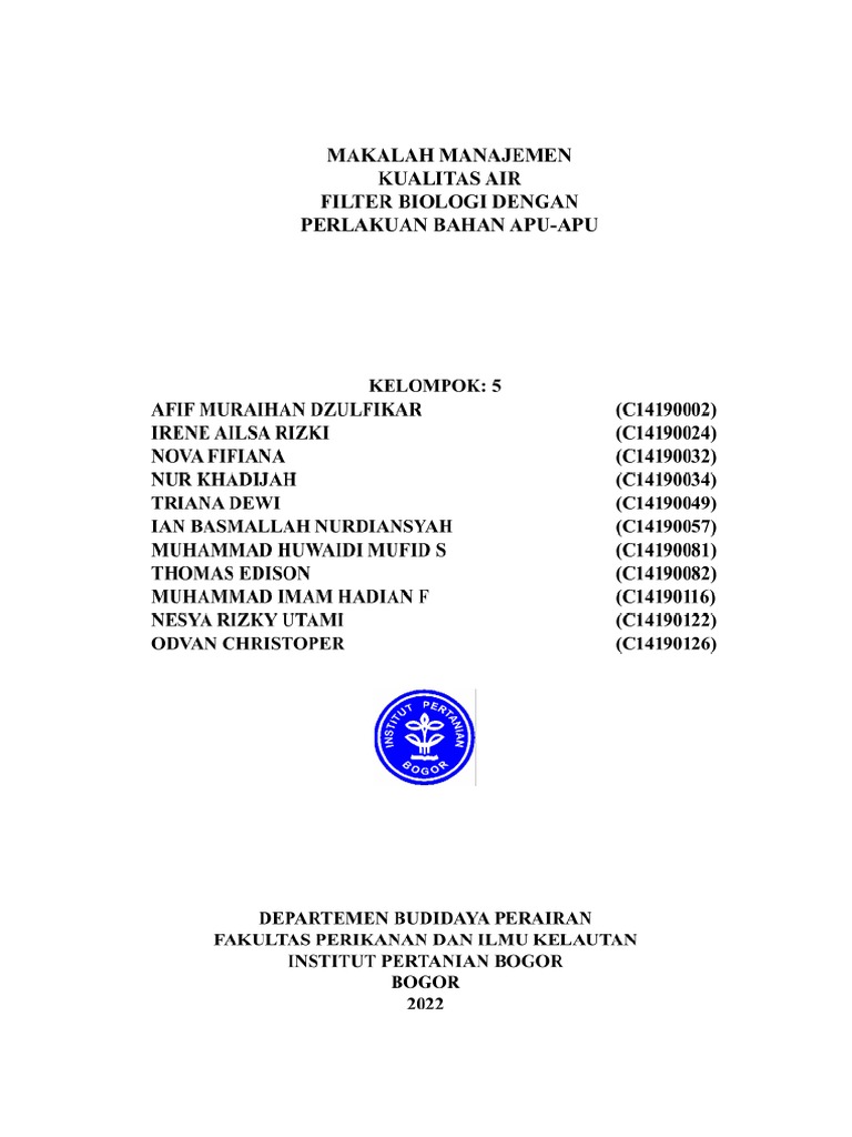 Kelompok 5 APU-APU | PDF