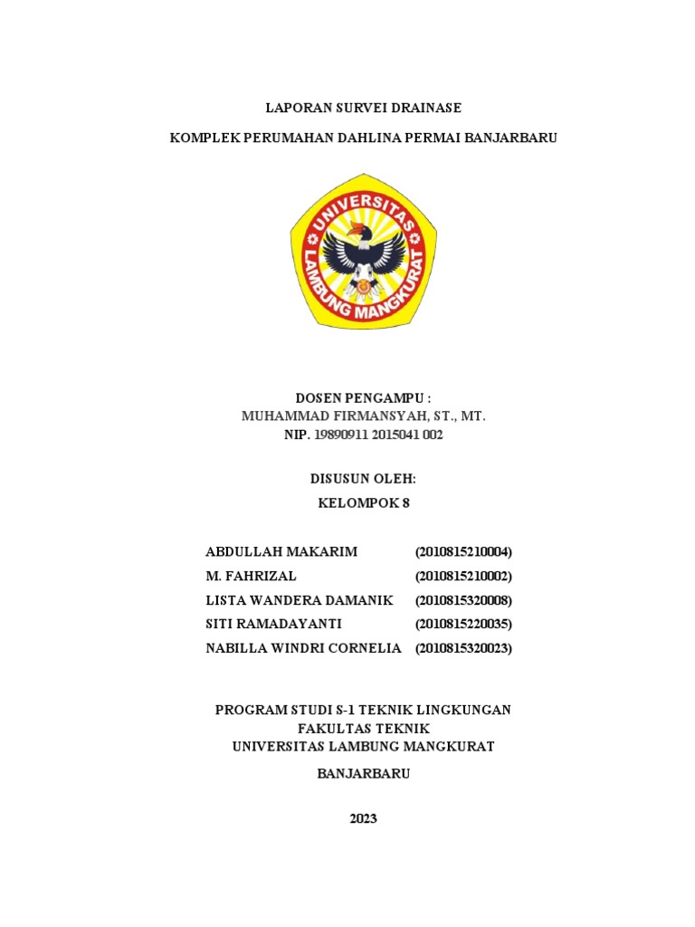 Laporan Survei Drainase Kel 8 | PDF