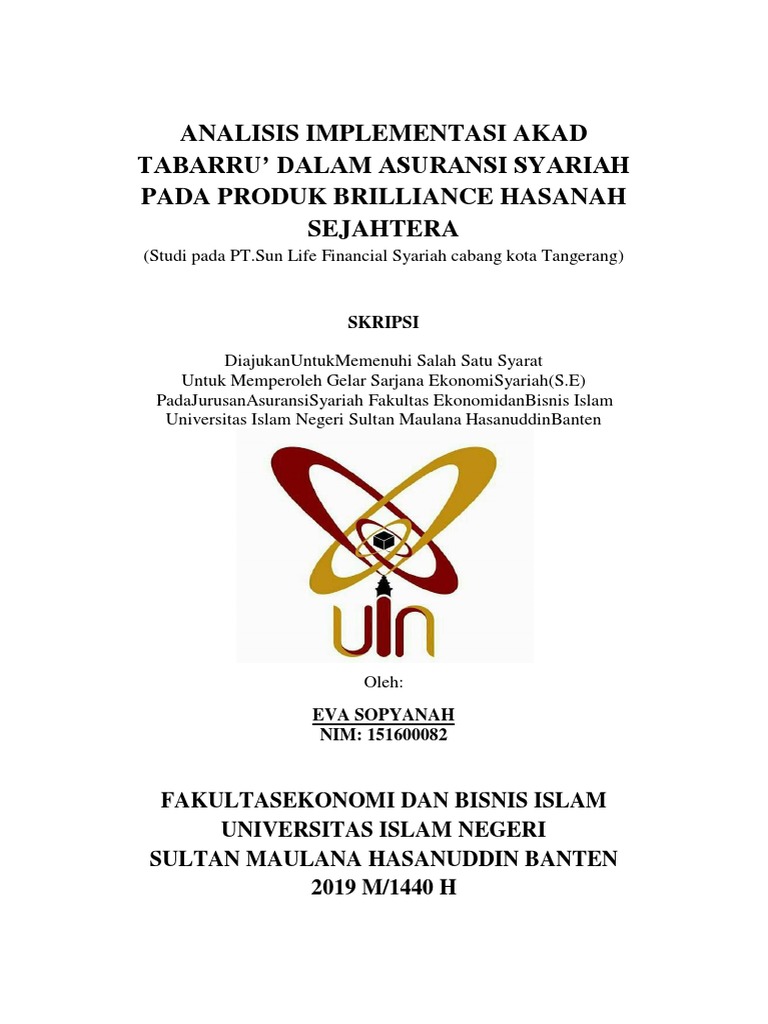 ANALISIS IMPLEMENTASI AKAD Tabarru Pada Asuransi Syariah | PDF ...