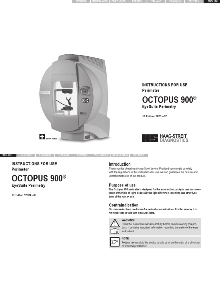 Octopus 900 Instructions For Use | Download Free PDF | Product ...
