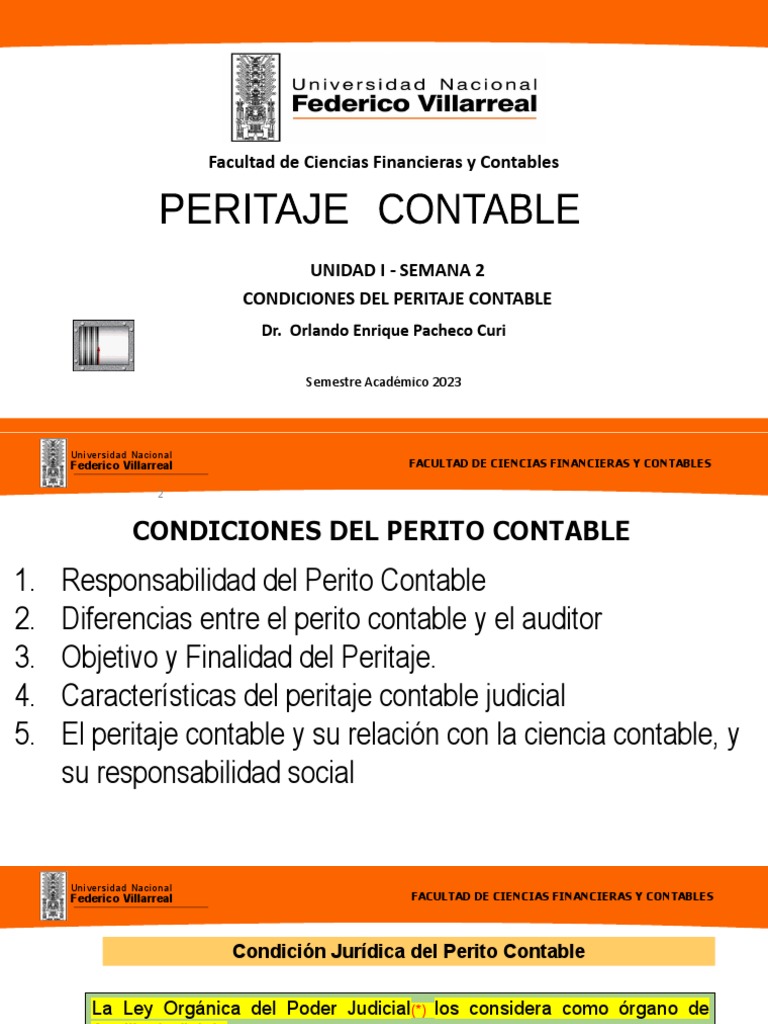 Condiciones del Peritaje Contable | PDF | Testigo experto | Auditoría