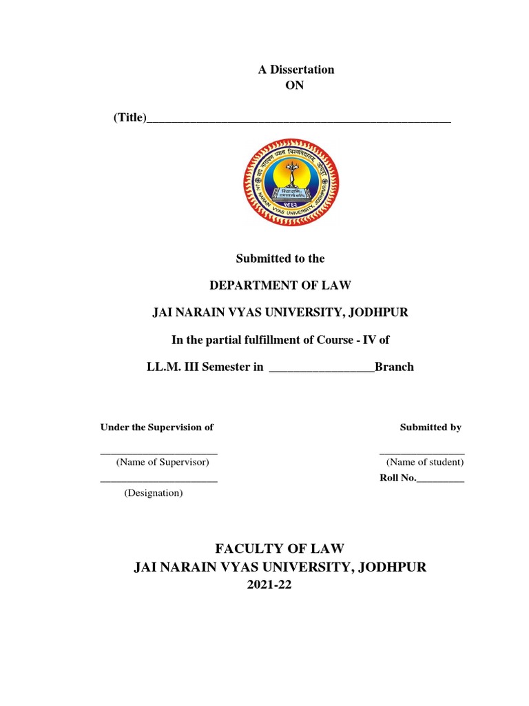 Dissertation Format Pdf Thesis Writing