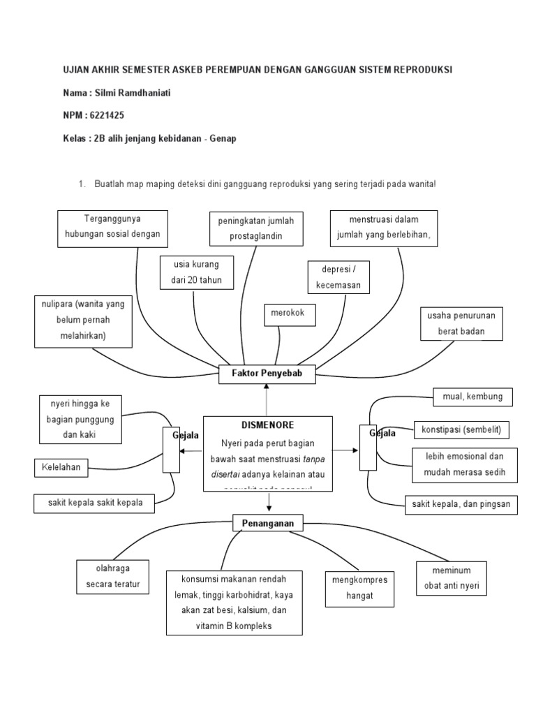 UAS Askeb Sistem Reproduksi-Silmi Ramdhaniati-6221425 | PDF