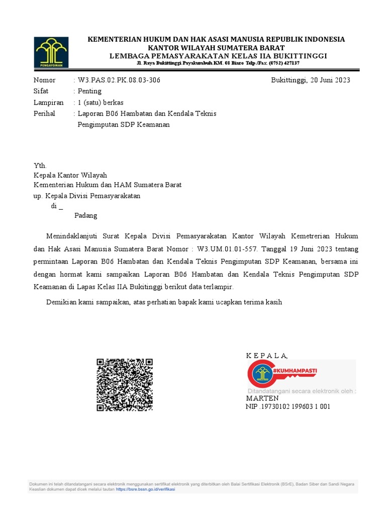 B06 Hambatan & Kendala Juni 2023 | PDF