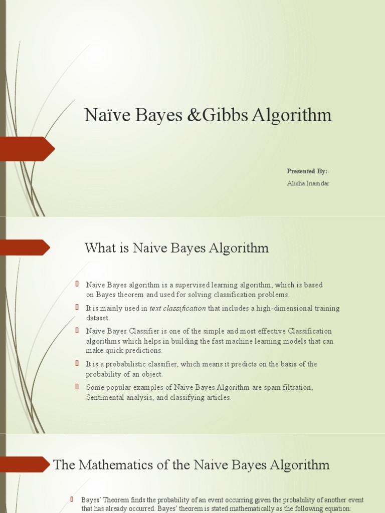 Machine Learning PPT (Alisha) | PDF | Statistical Classification | Machine Learning