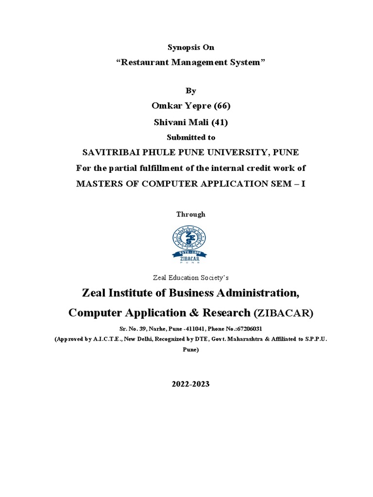 Synopsis Omkar | PDF | Databases | Java (Programming Language)