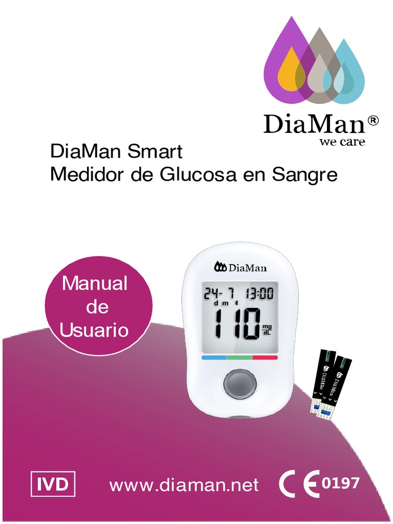 Manual-Glucometro-DiaMan-Smart | PDF | Especialidades Medicas ...