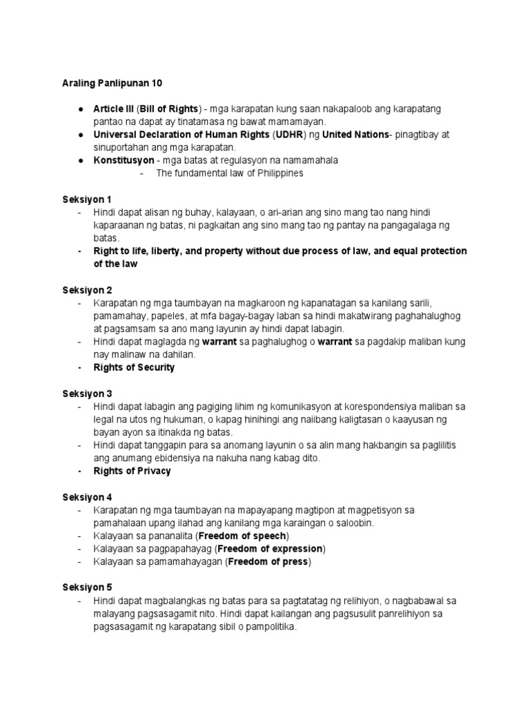 4th Quarter - AP 10 | PDF