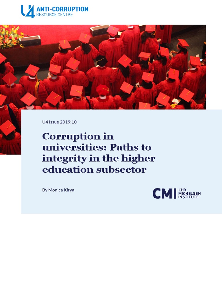 Corruption in Higher Education Integrity | PDF | University And College ...