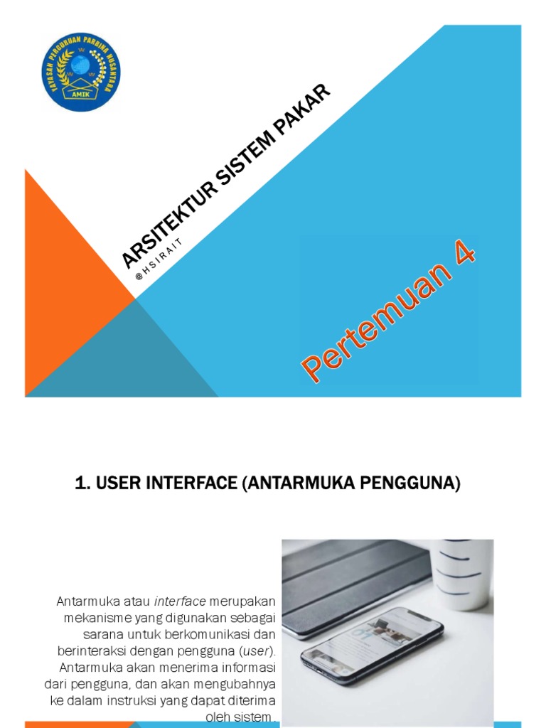 Pertemuan 4 ARSITEKTUR SISTEM PAKAR | PDF