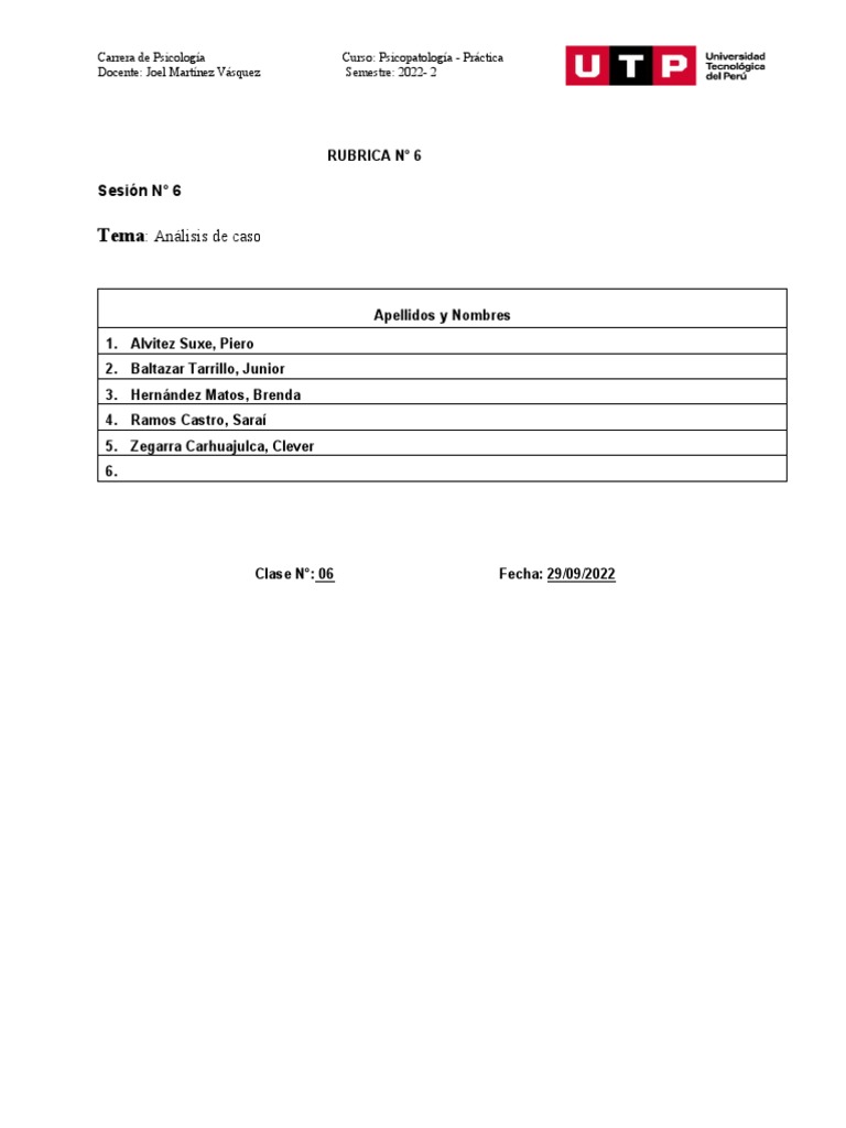 S06s.s6 - Tarea-1 | PDF | Ansiedad | Temor