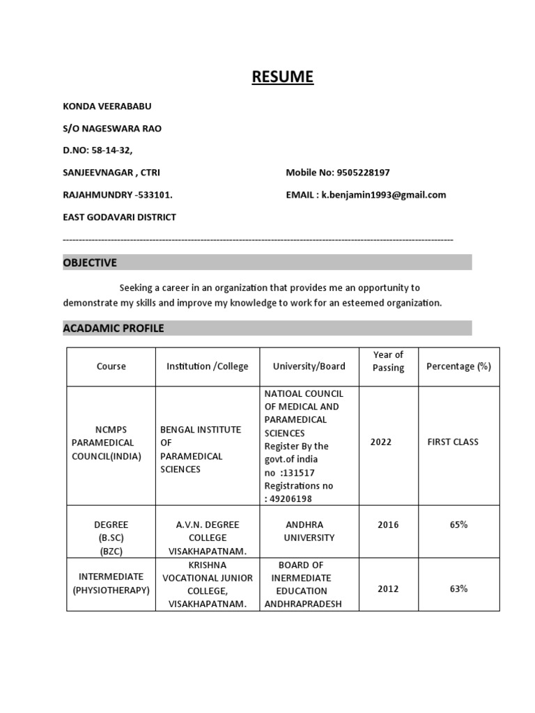 Veera Babu Newresume | PDF