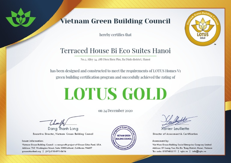 LOTUS Certificate Official 2020-En Copy | PDF