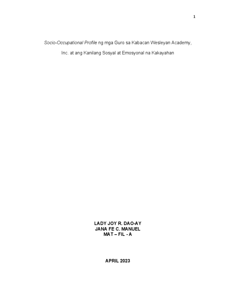 Title Proposal | PDF