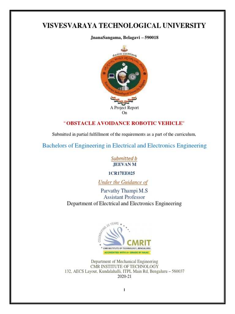 Pr3264 Obstacle Avoidance Robotic Vehicle Using Ultrasonic Sensor And Arduino Controller Jeevan