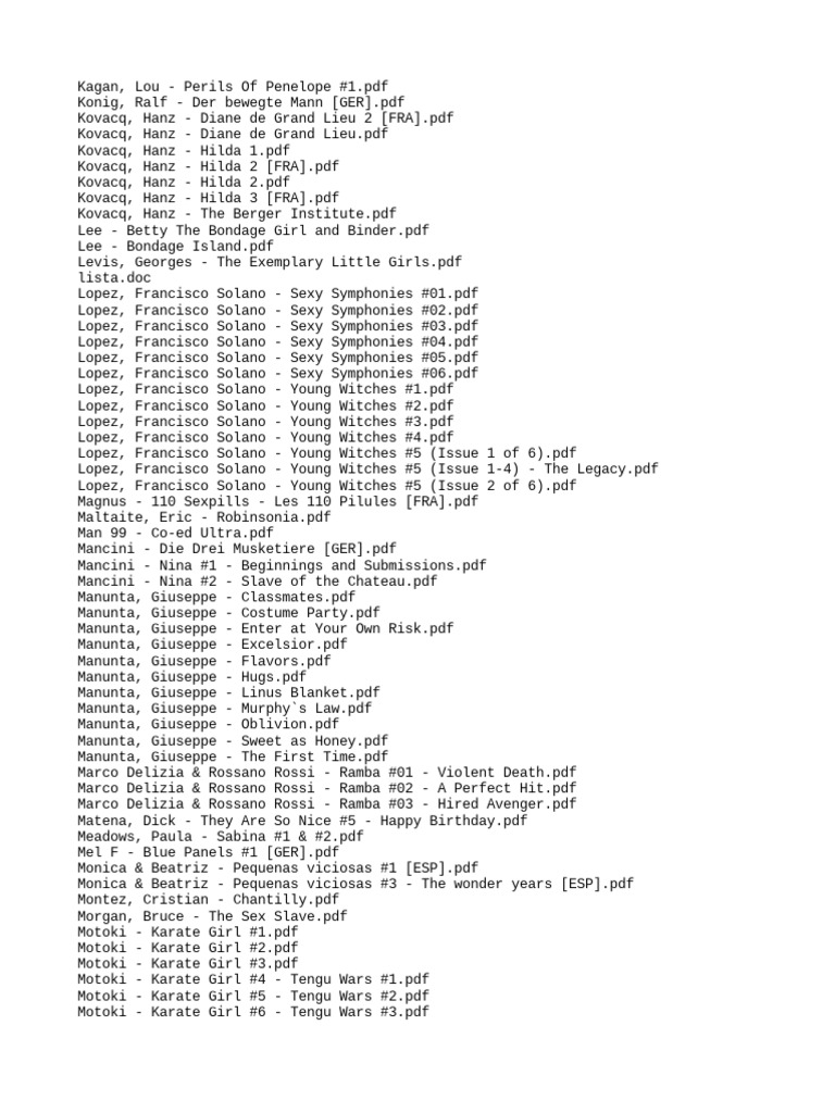 Eroticcomixxx AutorsK S | PDF | Mystery, Thriller & Crime Fiction