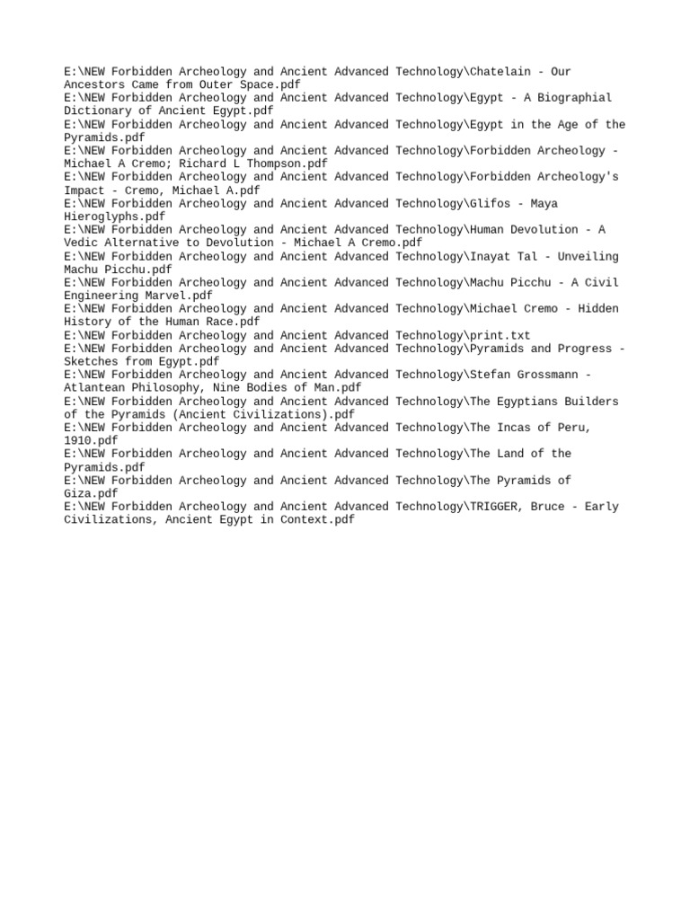 Forbidden Archeologyand Ancient Advanced Technology | PDF