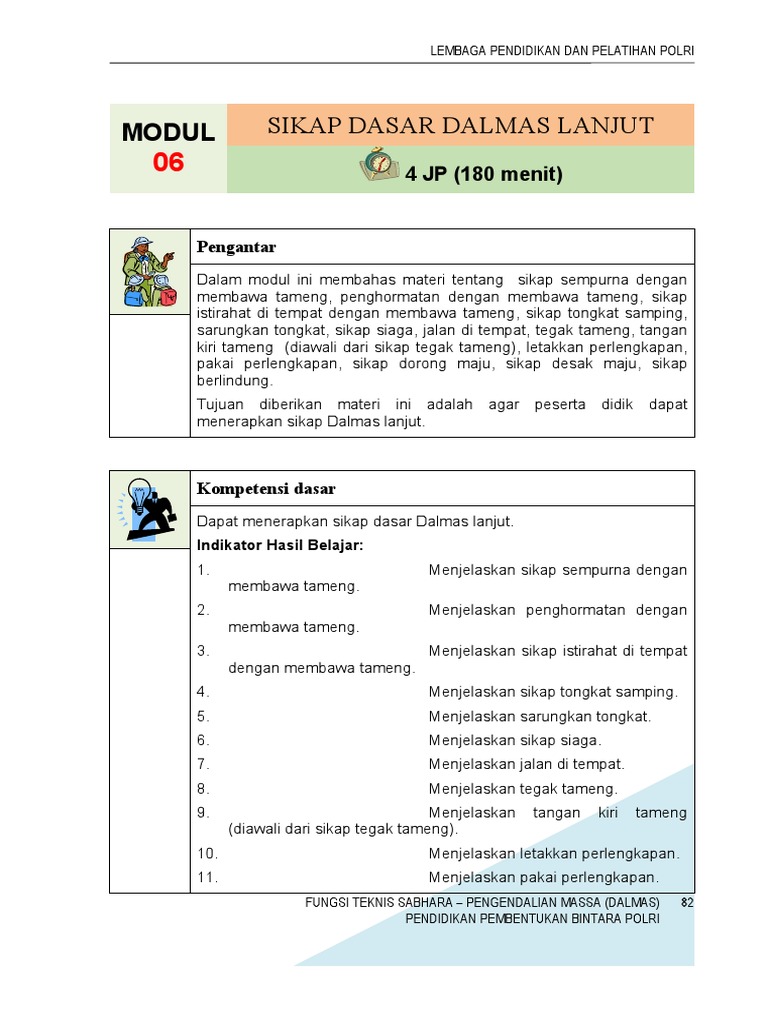 Sikap Siaga dalam Dalmas Lanjut | PDF | Seni & Disiplin Bahasa