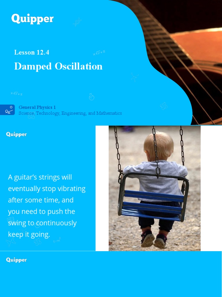 Q2w6 Damped Oscillation Pdf Damping Oscillation
