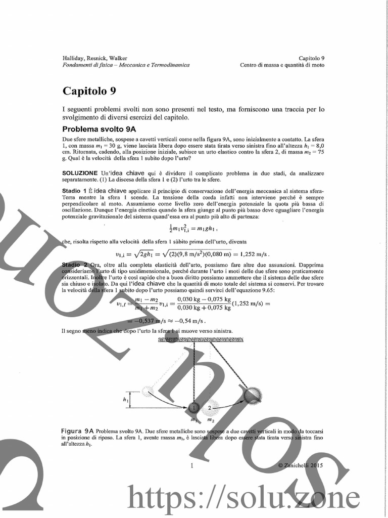 Cap09 Soluzioni Halliday4ed C | PDF