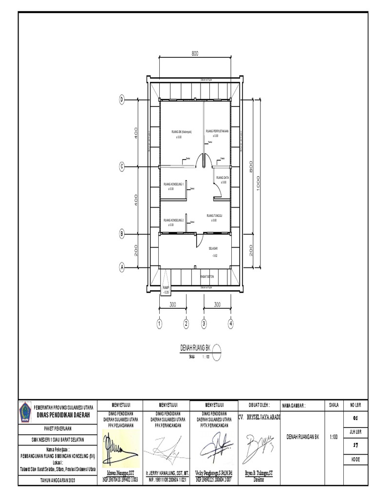 Bangunan BK SMK Negeri 1 Siau Barat Selatan Fixxx | PDF