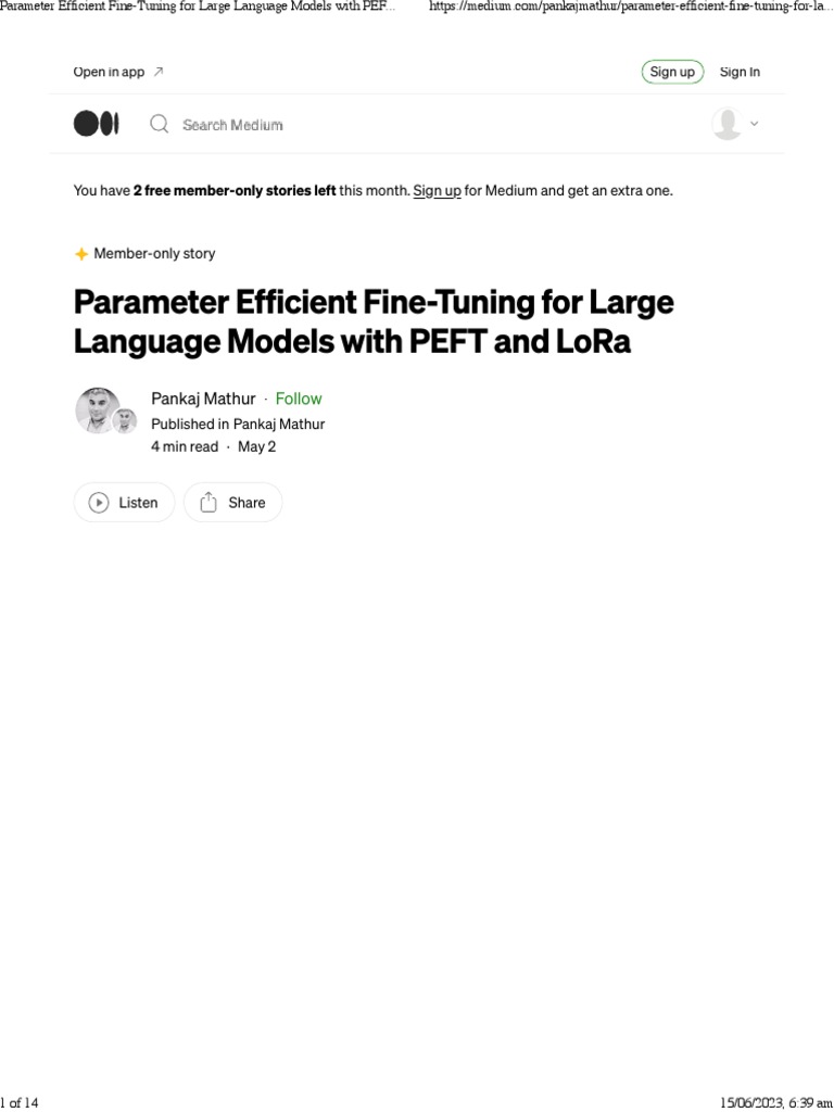 Parameter Efficient Fine | PDF | Artificial Intelligence | Intelligence (AI) & Semantics