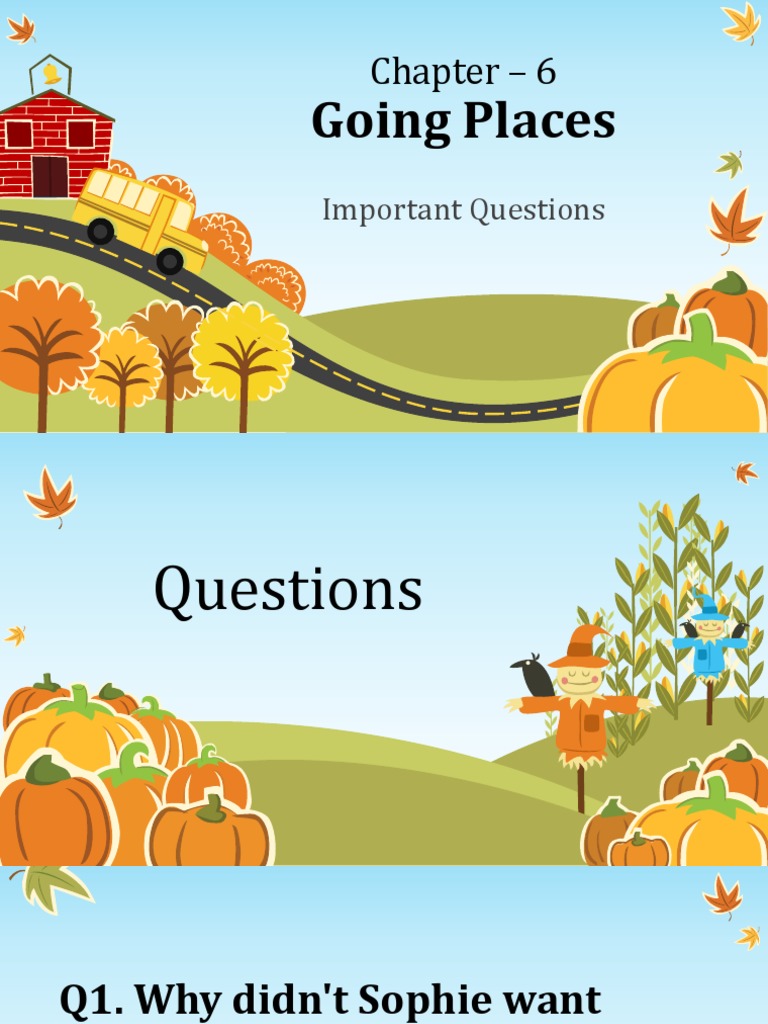 Going Places Imp Questions | PDF | Mystery, Thriller & Crime Fiction
