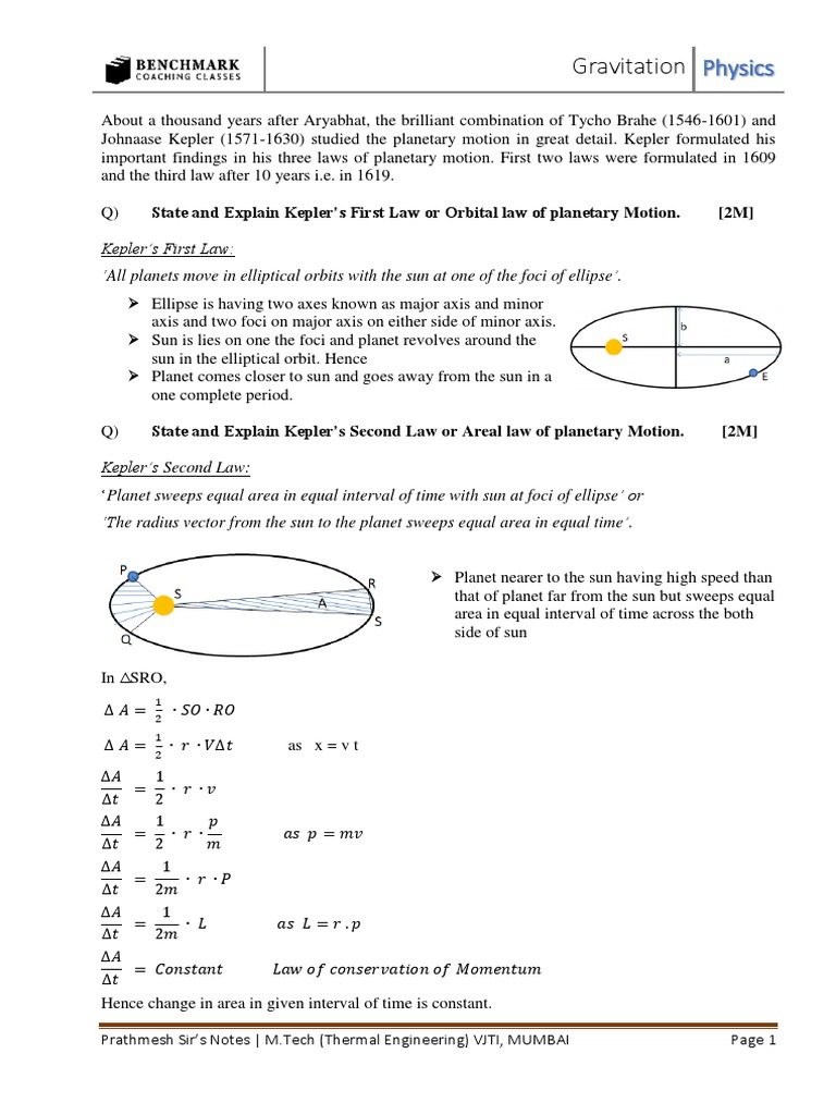 Gravitation | PDF | Orbit | Mechanics
