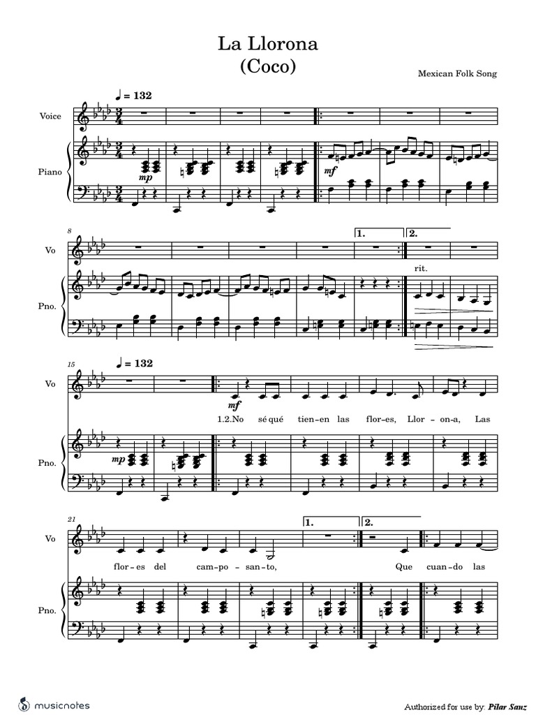 La Llorona | PDF | Musica en español