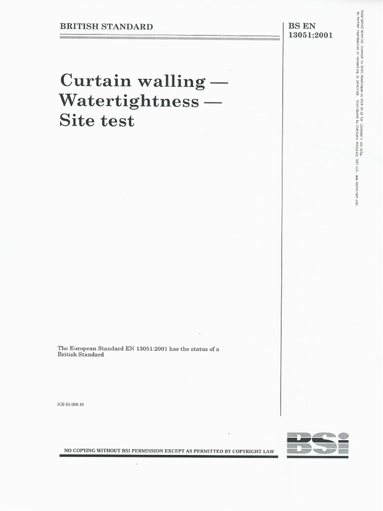 BS - EN - 13051 - 2001 Scan | PDF