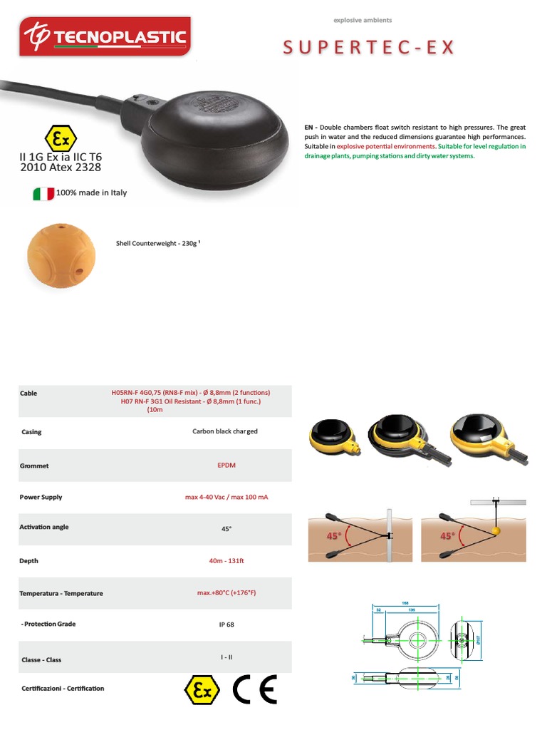 Plovak Supertec-Ex | PDF | Chemistry | Chemical Substances
