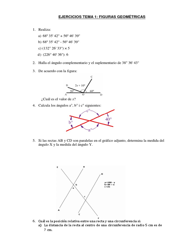 Wuolah Free Ejercicios Tema 1 | PDF | Triángulo | Geometría euclidiana