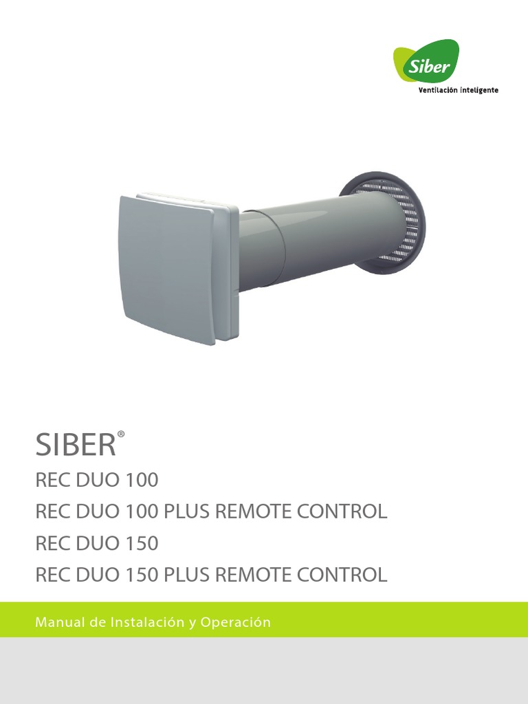 Manual Instalacion Rec Duo 100 150 21.03.23 | PDF | Diodo emisor de luz ...