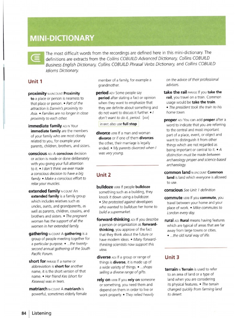 Collins English For Life Listening B1 PDF ANSWER - KEY | PDF