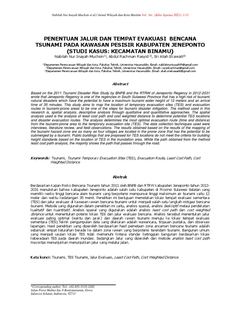 Jurnal - Nabilah Nur Inayah Muchsin - D101171022 | PDF | Geographic Data And Information