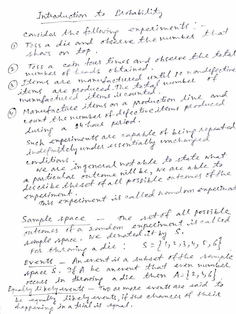 Introduction To Probability Theory | PDF