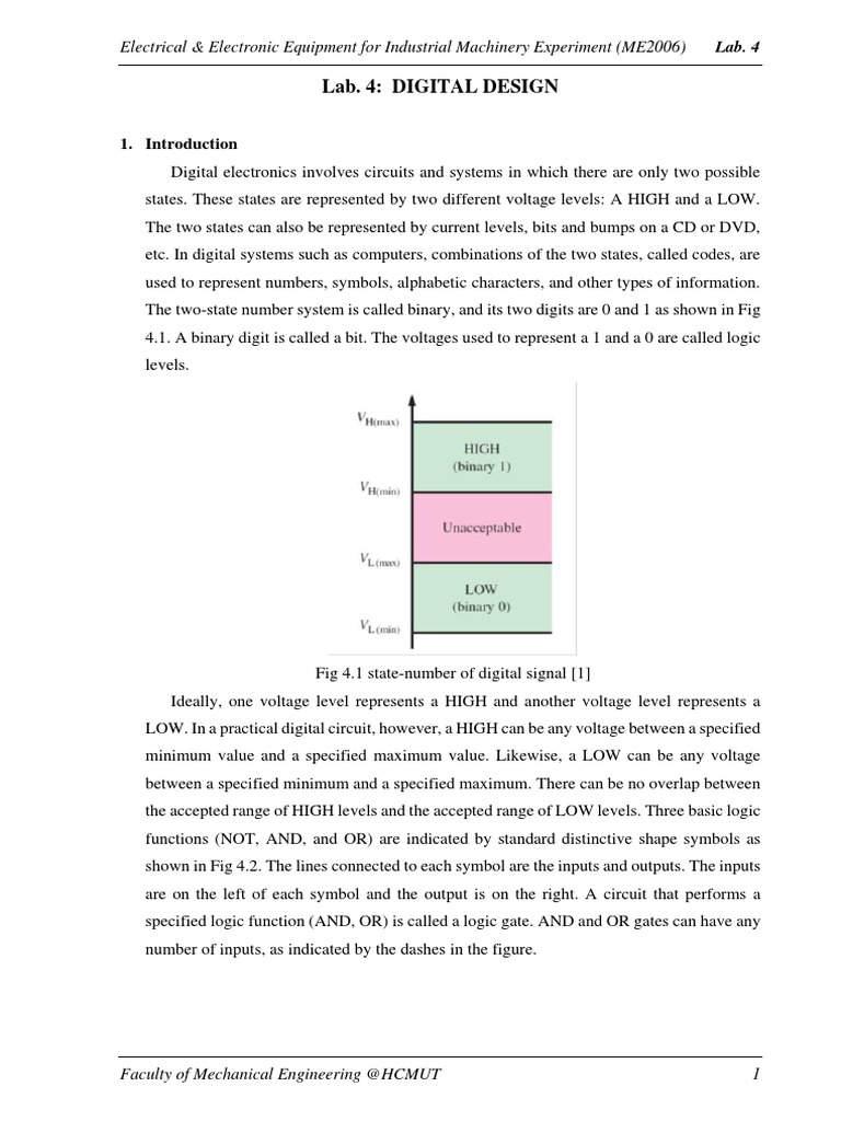 Lab4 - Digital Circuit | PDF | Logic Gate | Digital Signal
