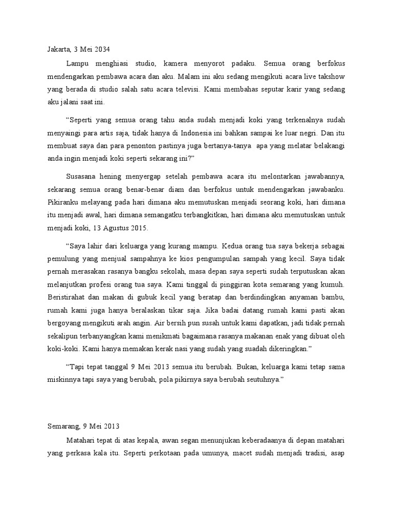 Cerpen Tugas Akhir Semester | PDF