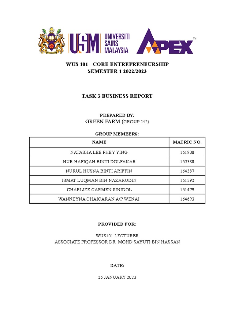 WUS 101 Task 3 Group 242 | PDF | Marketing | Supply Chain