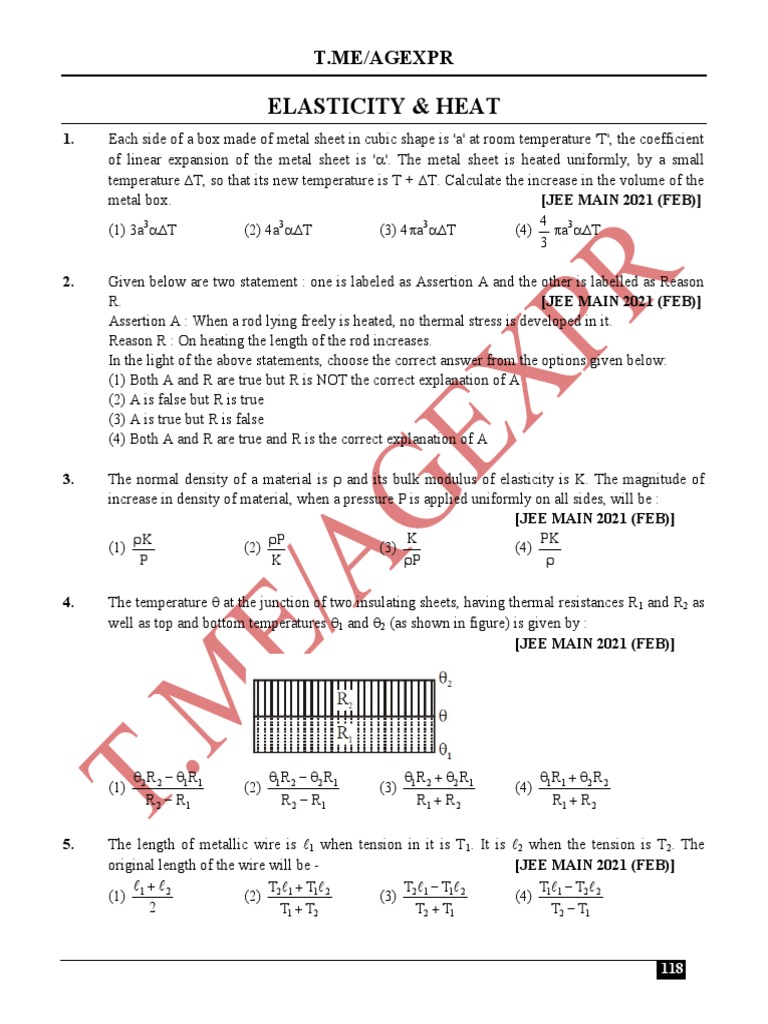 Elasticity - Heat | PDF | Materials Science | Mechanical Engineering