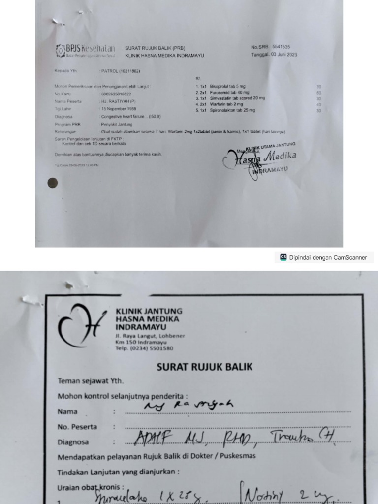 Surat Rujuk Balik (SRB) | PDF